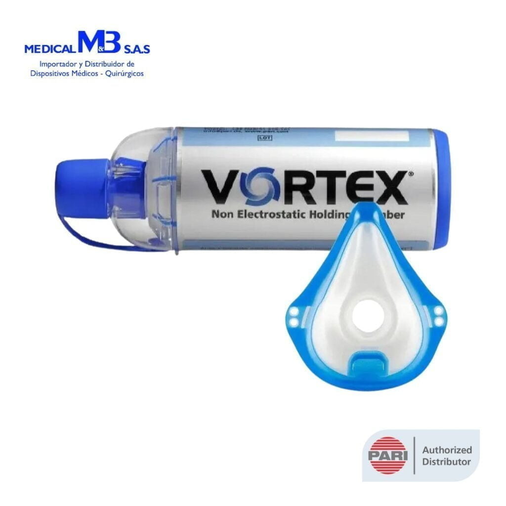 Inhalocámara PARI VORTEX con Mascarilla Azul | Medical M&B - Tienda ...